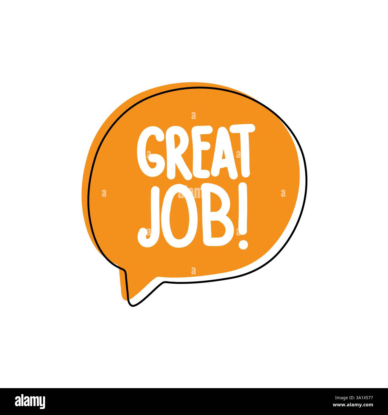 Great Job. Badge, icon, logo vector design illustration on white ...