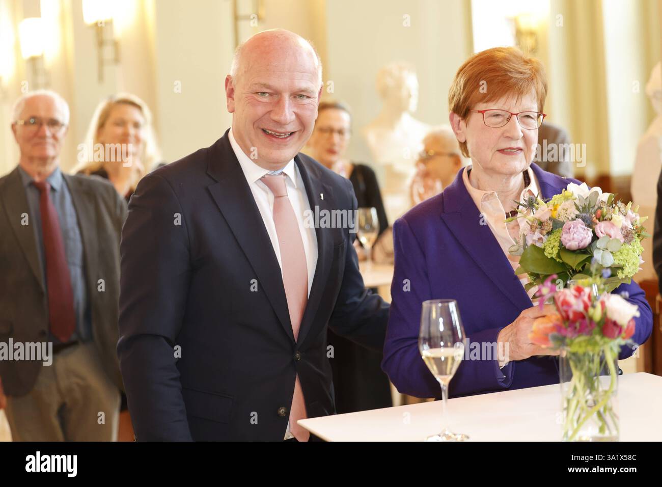 Kai Wegner, Walter Momper 80. Geburtstag Walter Mompe, am 10.03.2025 in ...