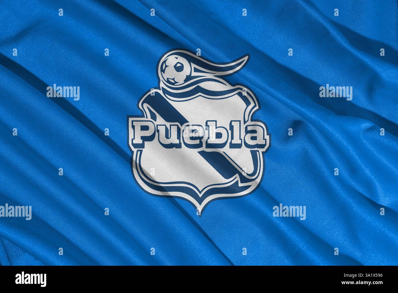 pringsewu, lampung March 10, 2025; Background Puebla football club ...