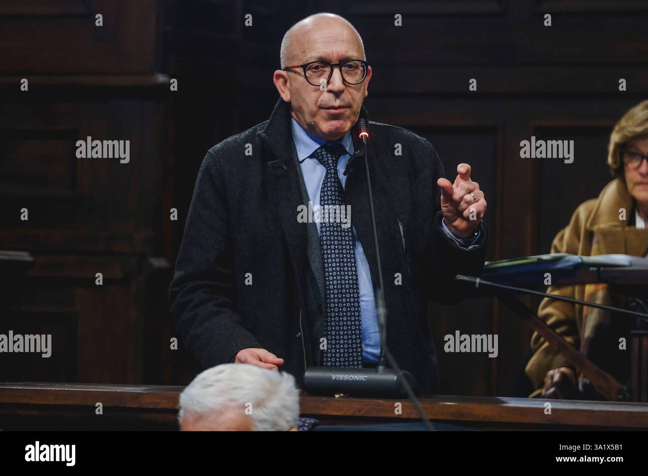 Napoli, Italy. 10th Mar, 2025. Director of the Vesuvius Observatory ...