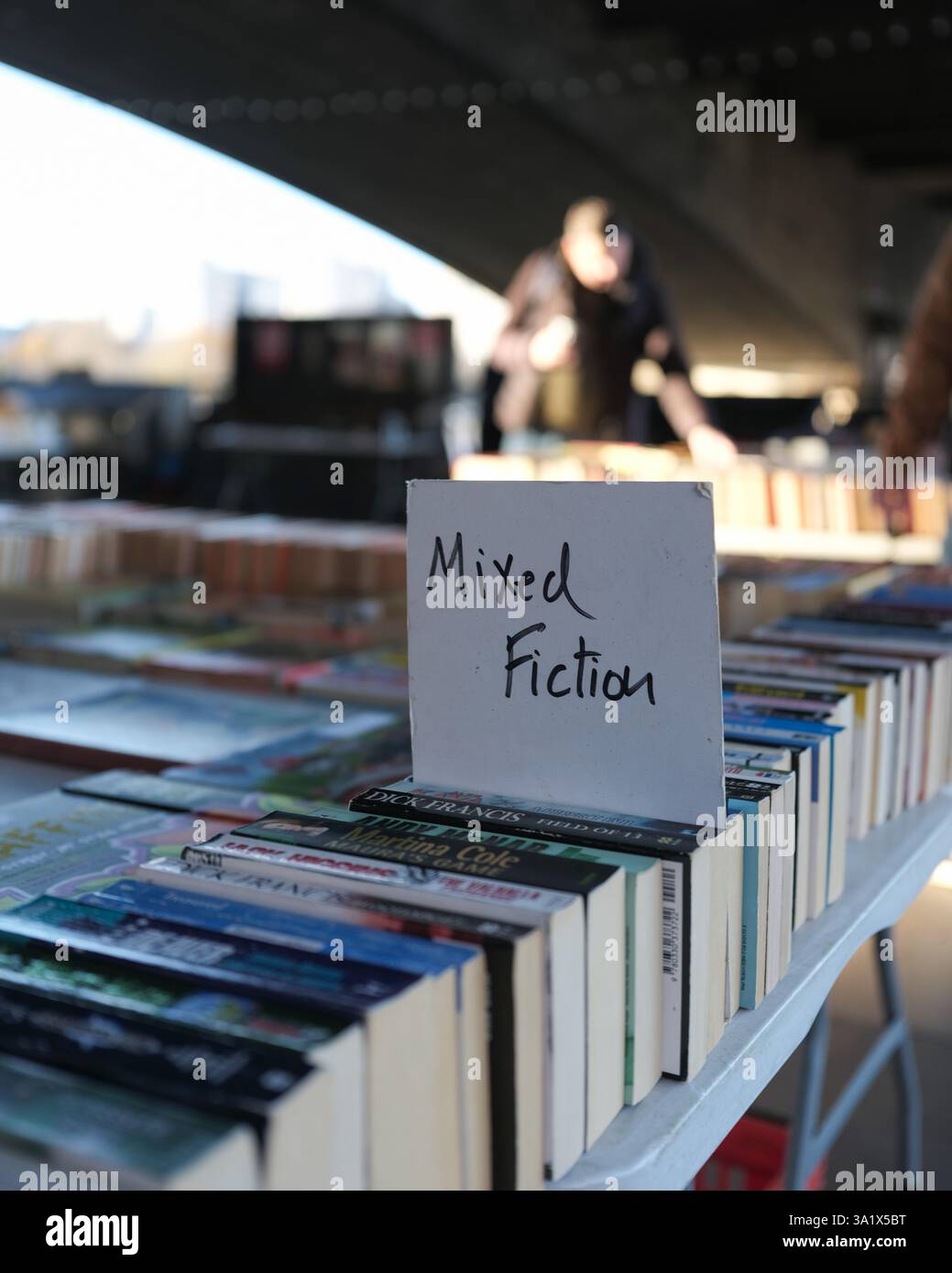 29th Nov 2024 - The book market on Londons Southbank selling second ...