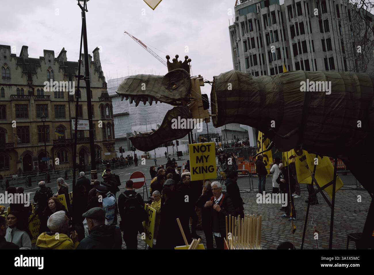 Anti-Monarchy Protest in London Activists from Republic stage a protest ...