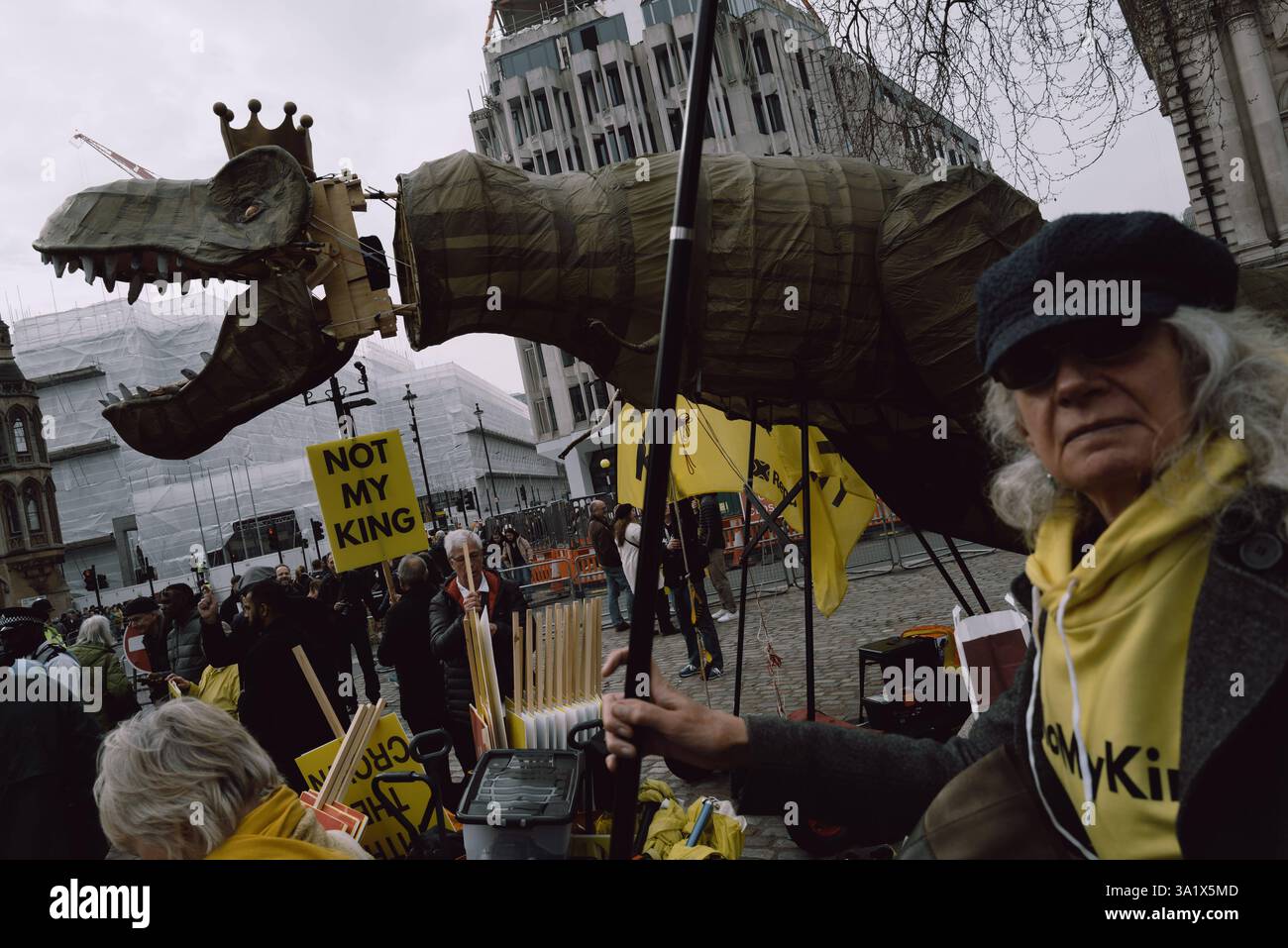 Anti-Monarchy Protest in London Activists from Republic stage a protest ...