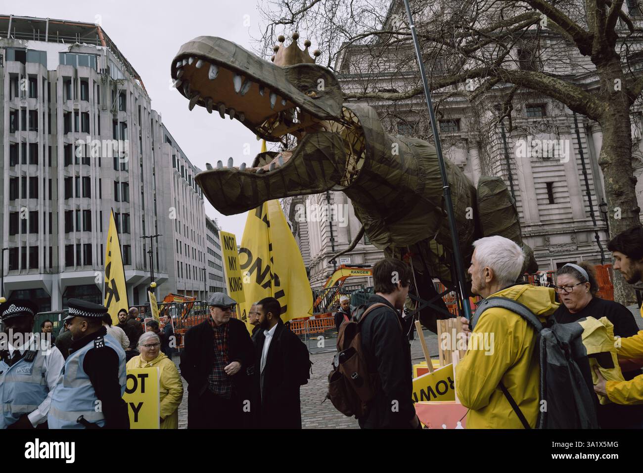 Anti-Monarchy Protest in London Activists from Republic stage a protest ...