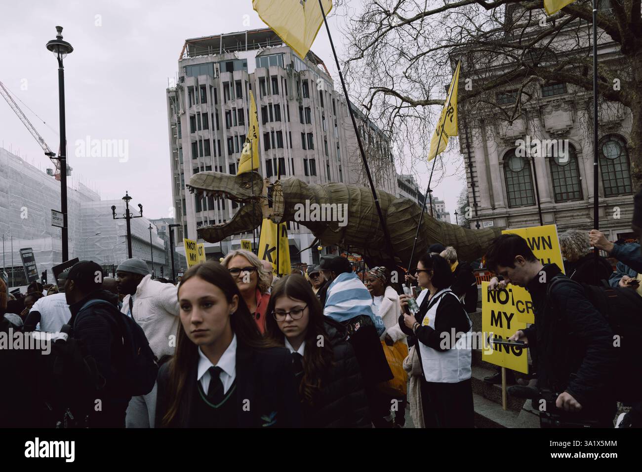 Anti-Monarchy Protest in London Activists from Republic stage a protest ...