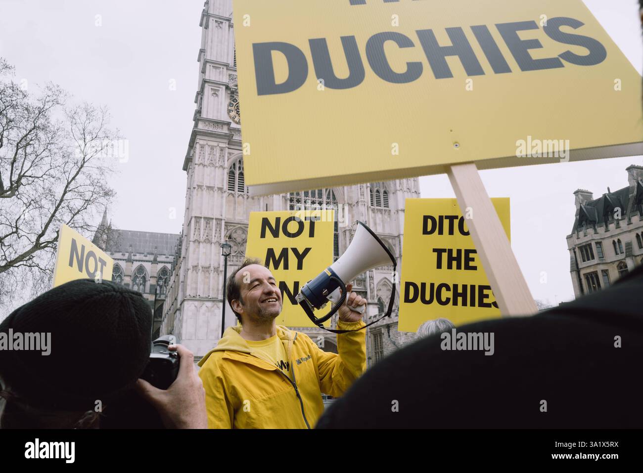 Anti-Monarchy Protest in London Activists from Republic stage a protest ...