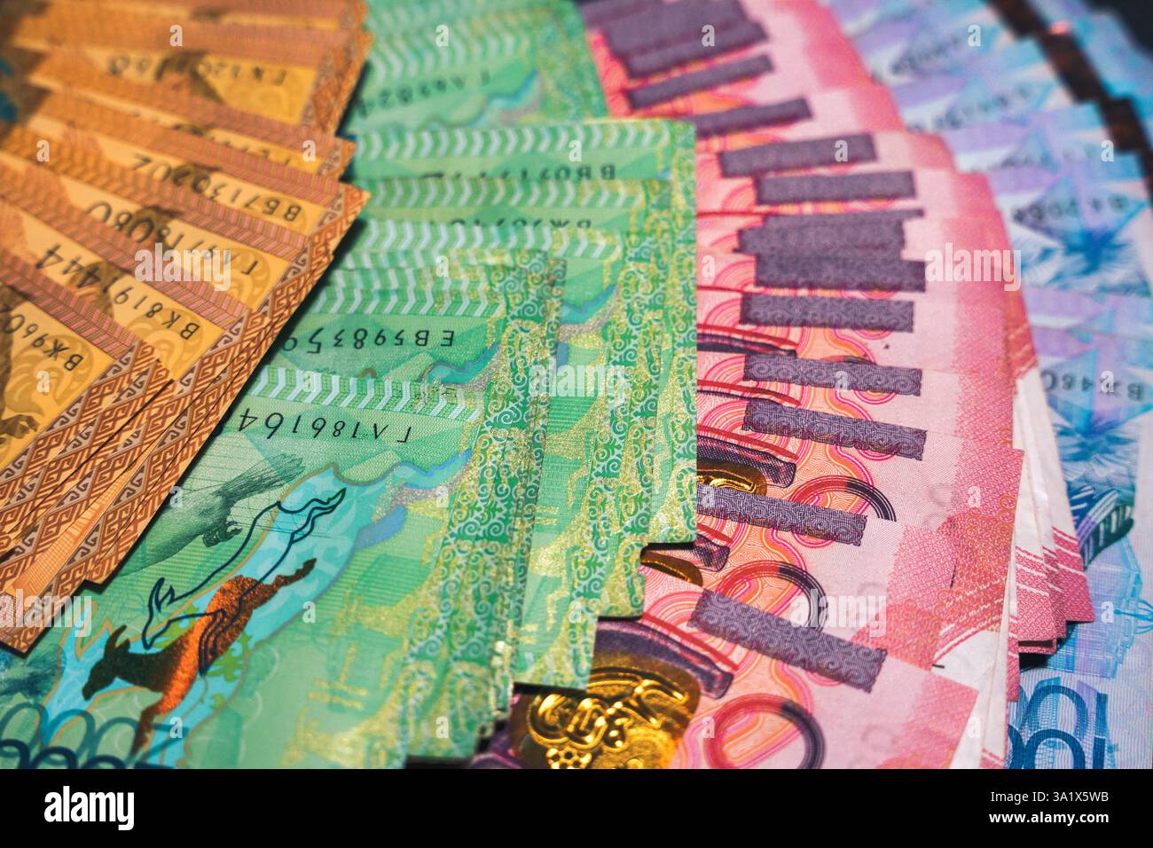 Tenge banknotes different denominations hi-res stock photography and ...