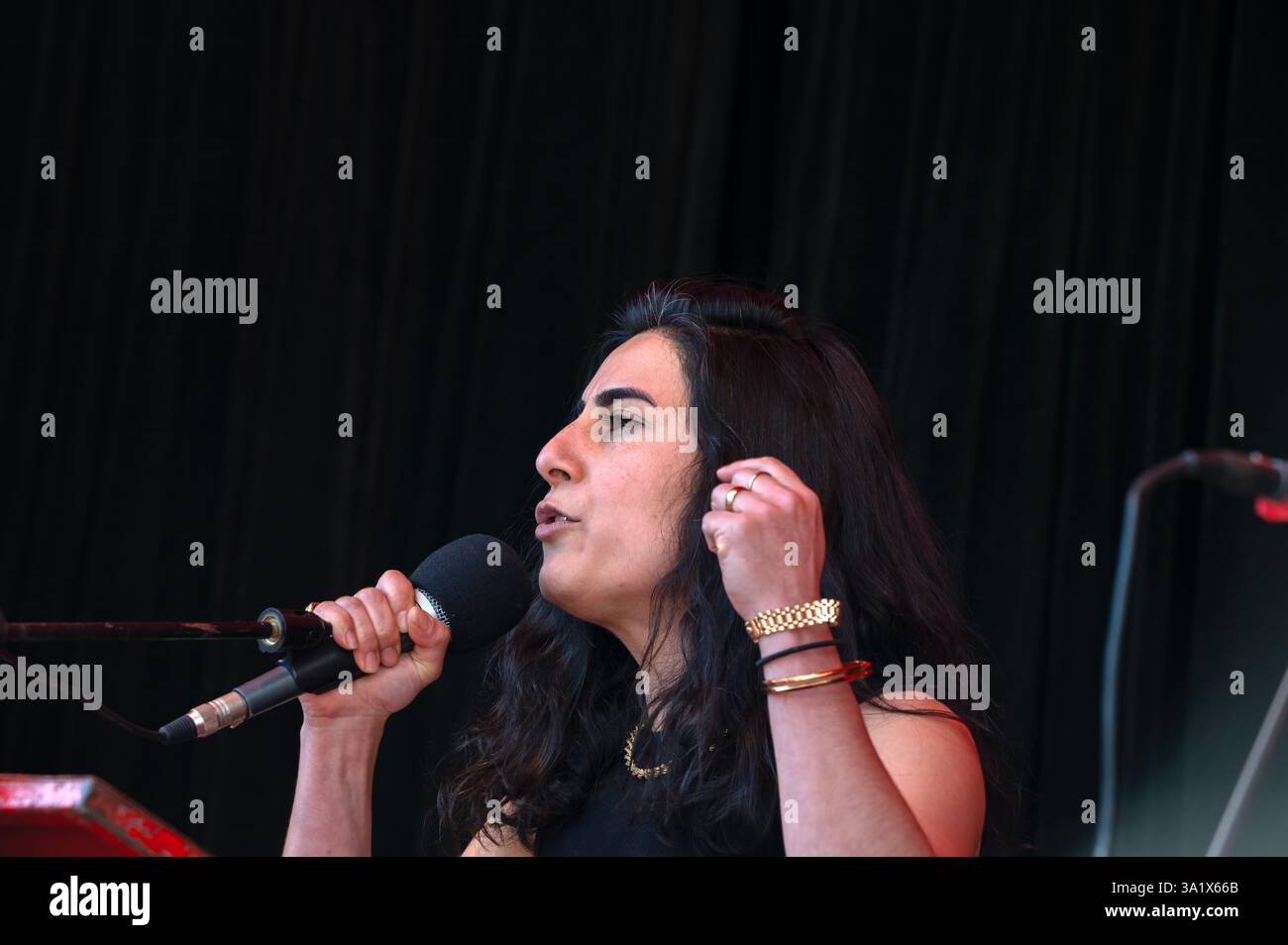 Bahareh Goodarzi At The Feminist March At The Dam Square At Amsterdam ...