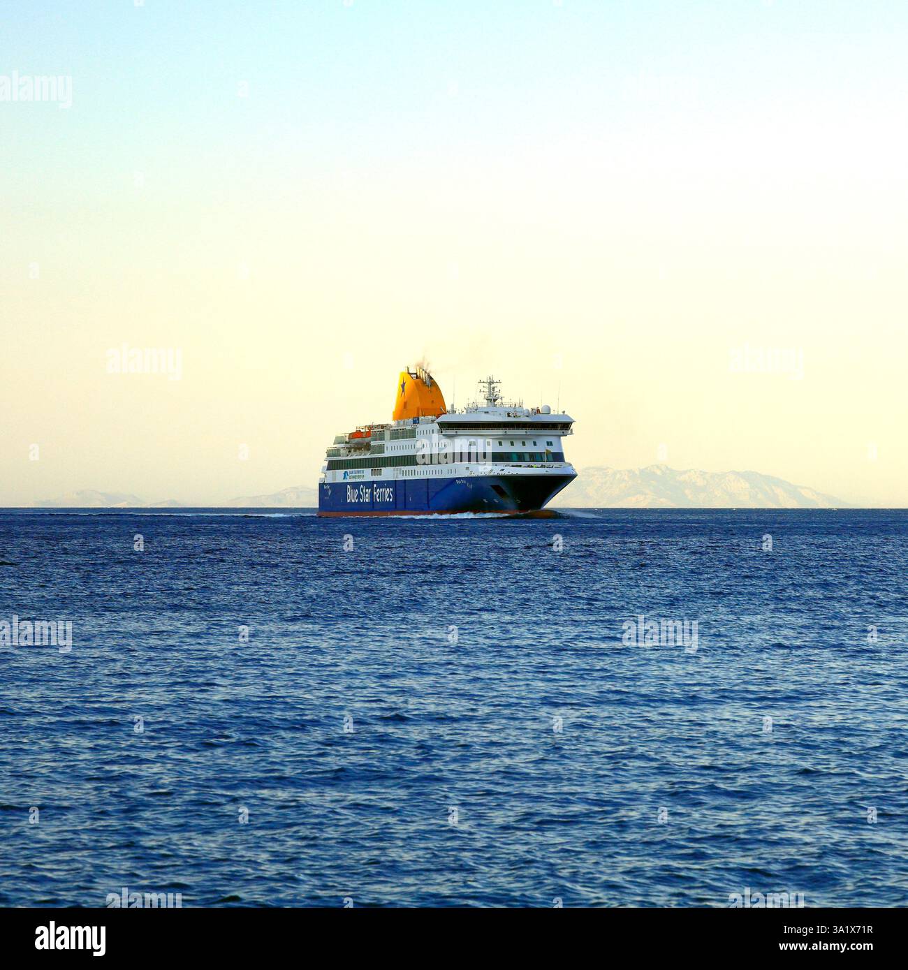 Blue Star Ferry -Patmos- Tilos Island, Dodecanese Island Group, Greece ...