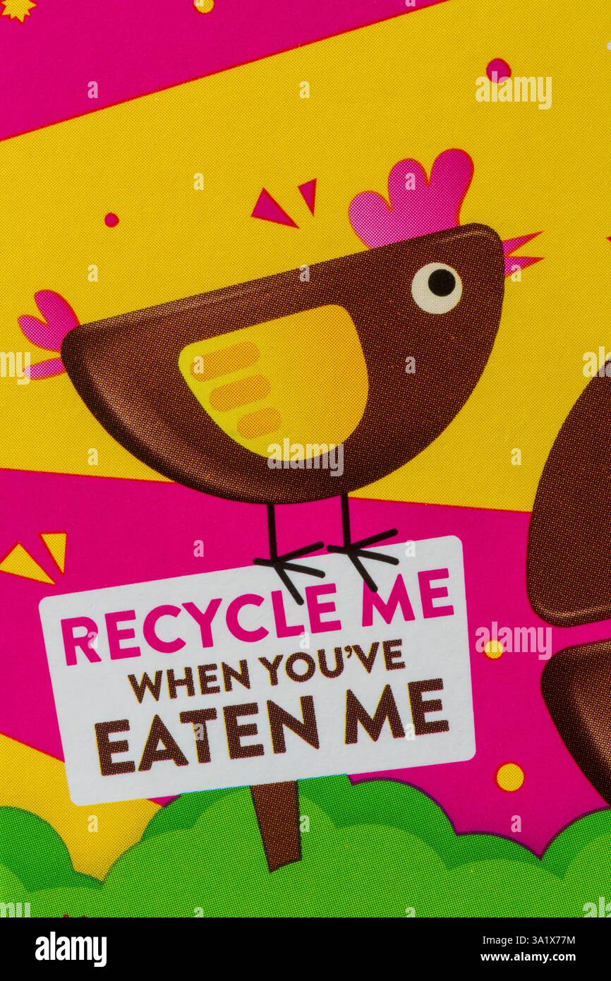 Recycle Me When You've Eaten Me detail on box of Terry's Chocolate ...