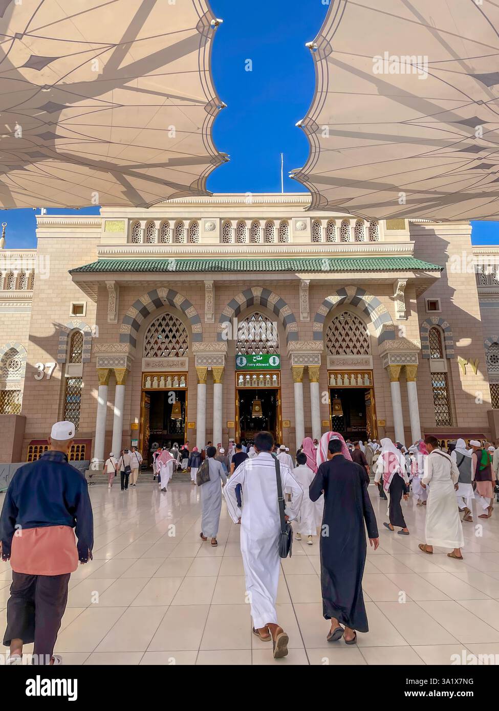 Saudi Arabia-December 3rd 2024:Gates of Masjid al-Nabawi.this photo was ...