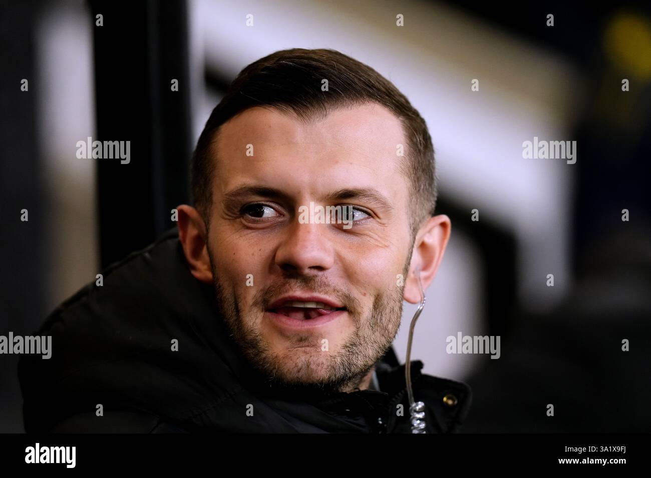 Jack Wilshire, Norwich City first team coach during the Sky Bet Championship match at Carrow ...