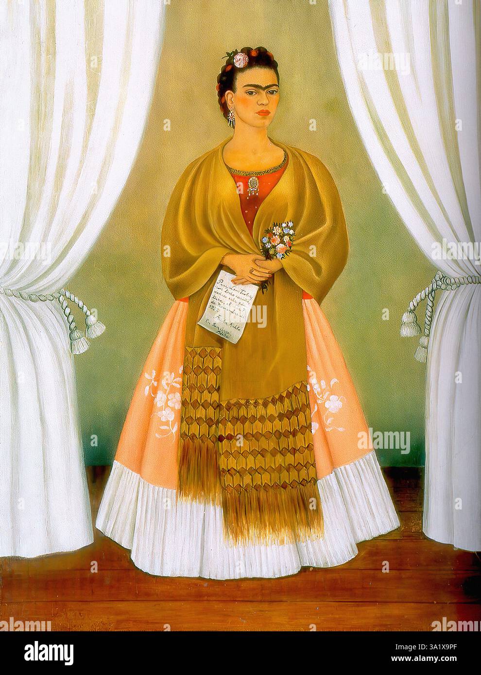 Frida Kahlo - Self-Portrait dedicated to Leon Trotsky, 1937 Stock Photo ...