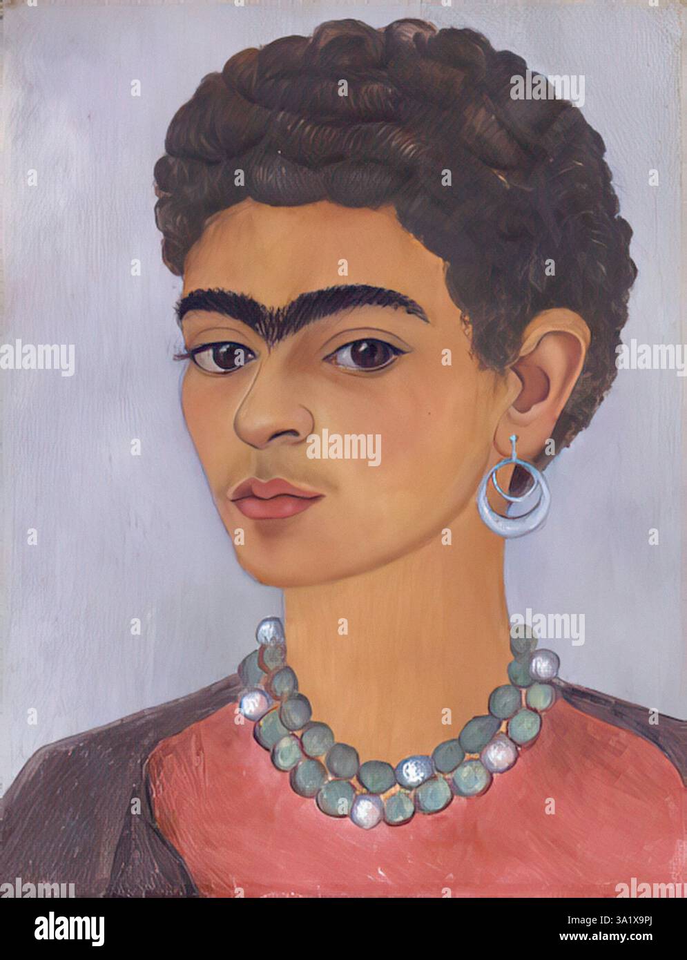 Frida Kahlo - Self-portrait with curly hair 1935 Stock Photo - Alamy