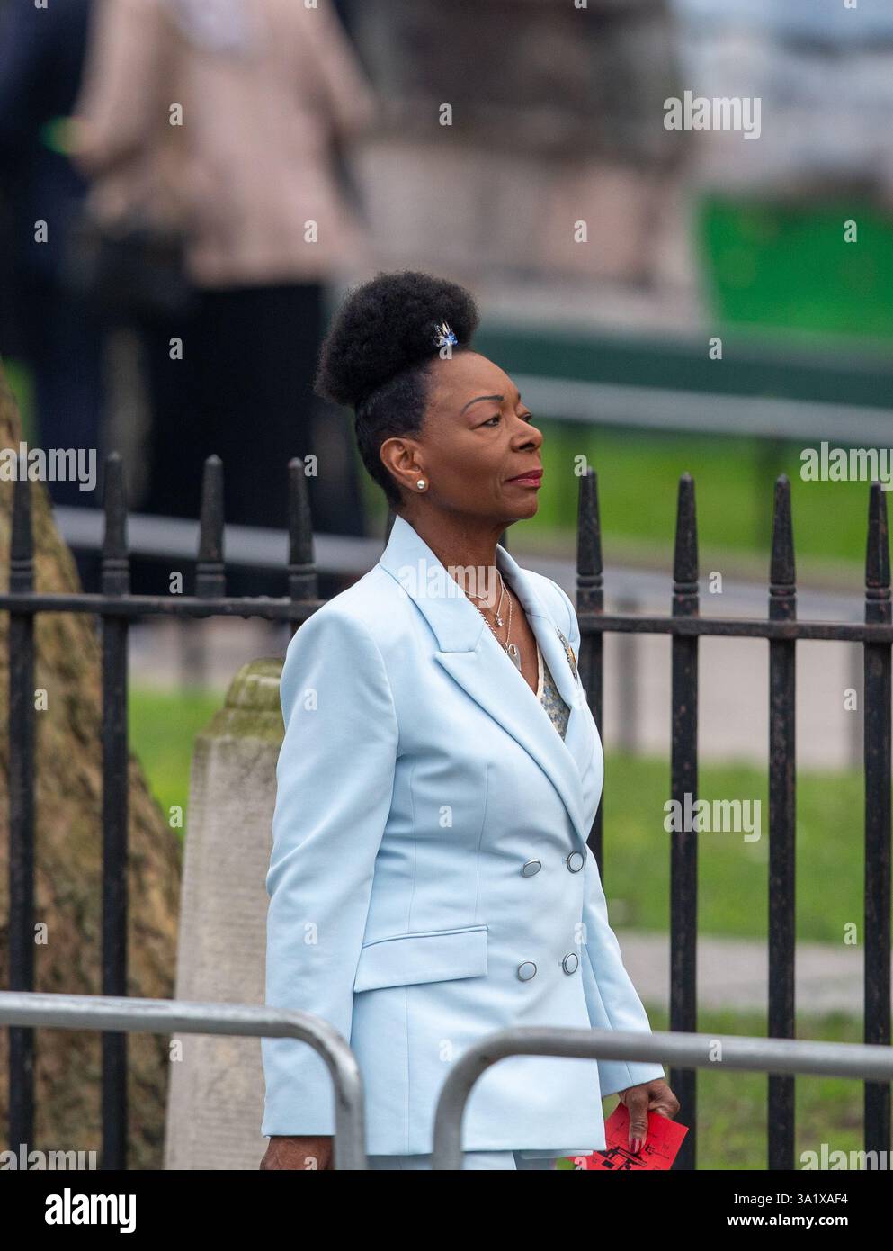 London, UK. March 10th, 2025. Floella Benjamin arriving at Westminster ...