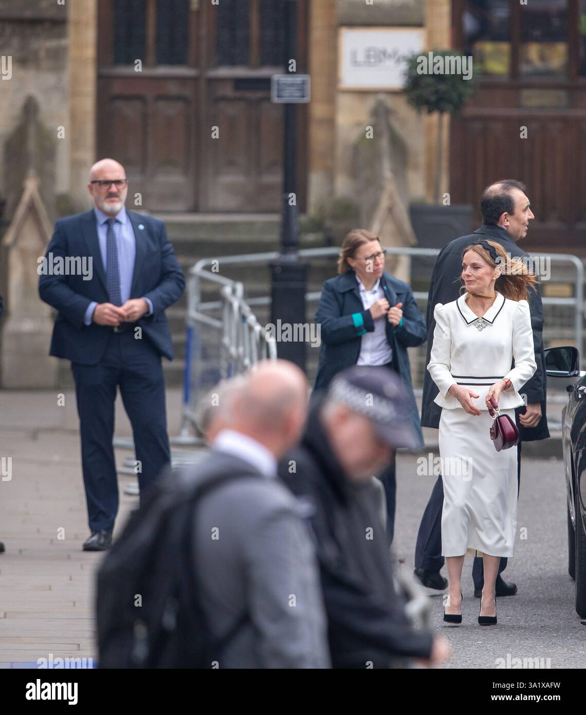 London, UK. 10th Mar, 2025. Geri Halliwell, arrives at Westminster ...