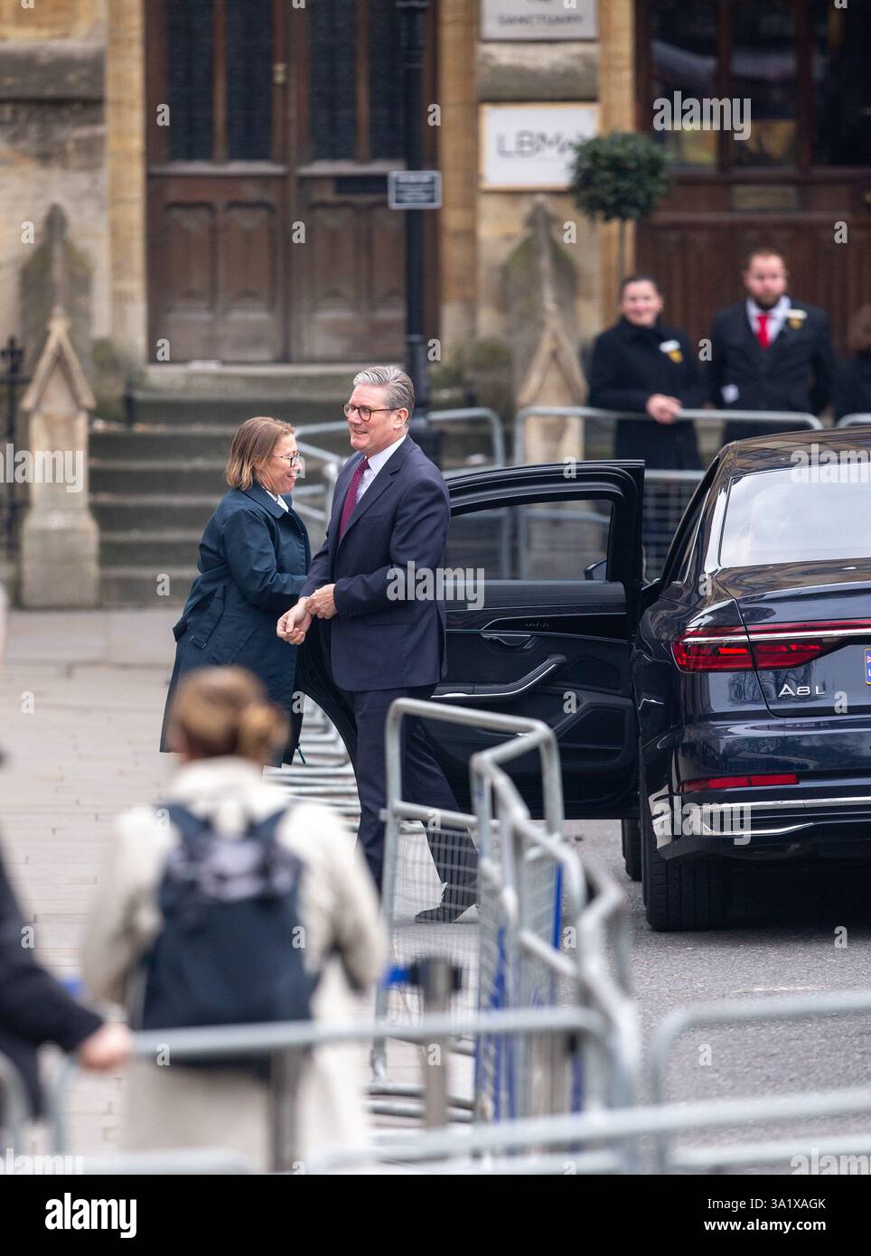 London, UK. 10th Mar, 2025. Prime Minister, Keir Starmer, arriving at ...