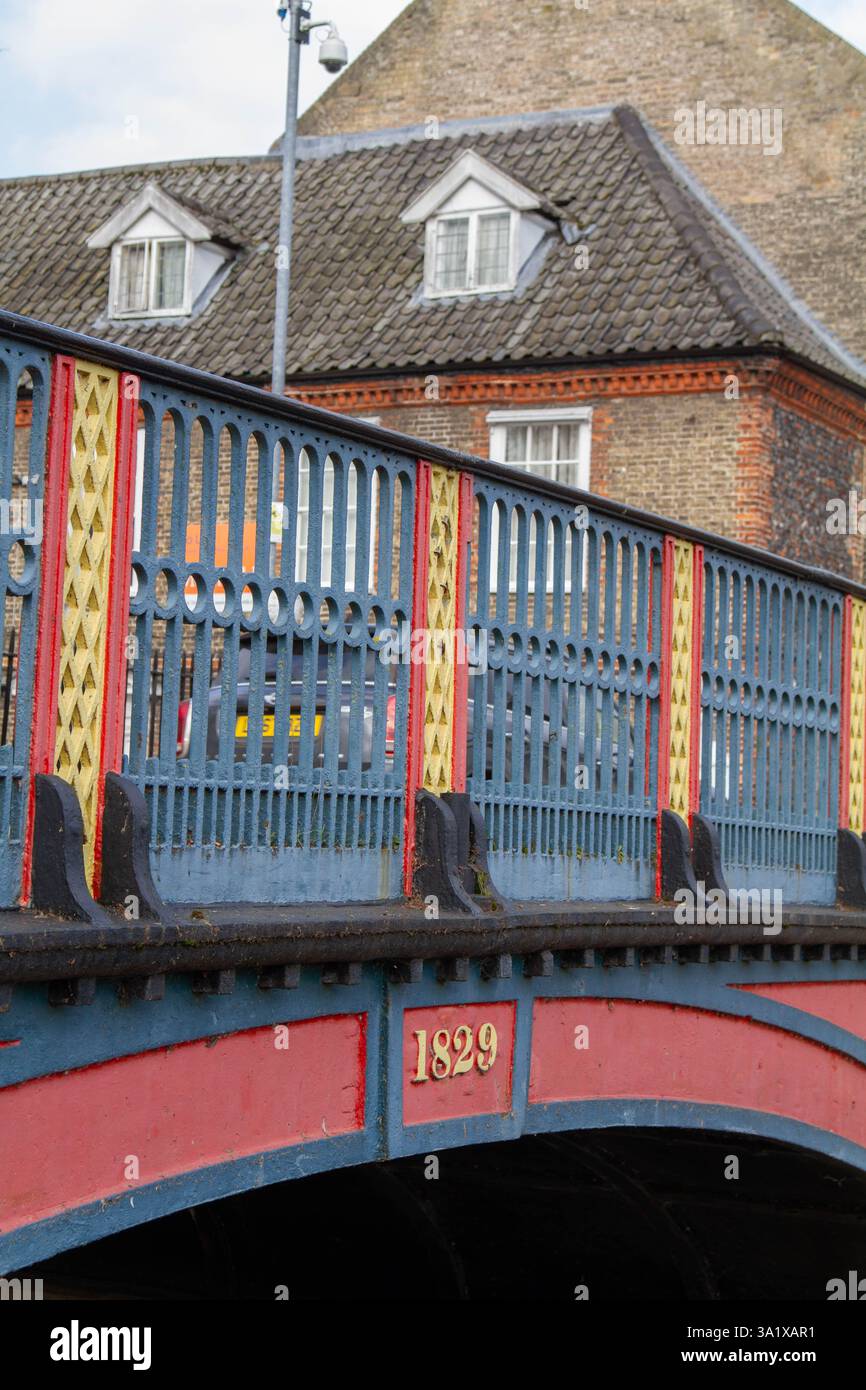 Town Bridge, Thetford. Grade II listed bridge Stock Photo - Alamy
