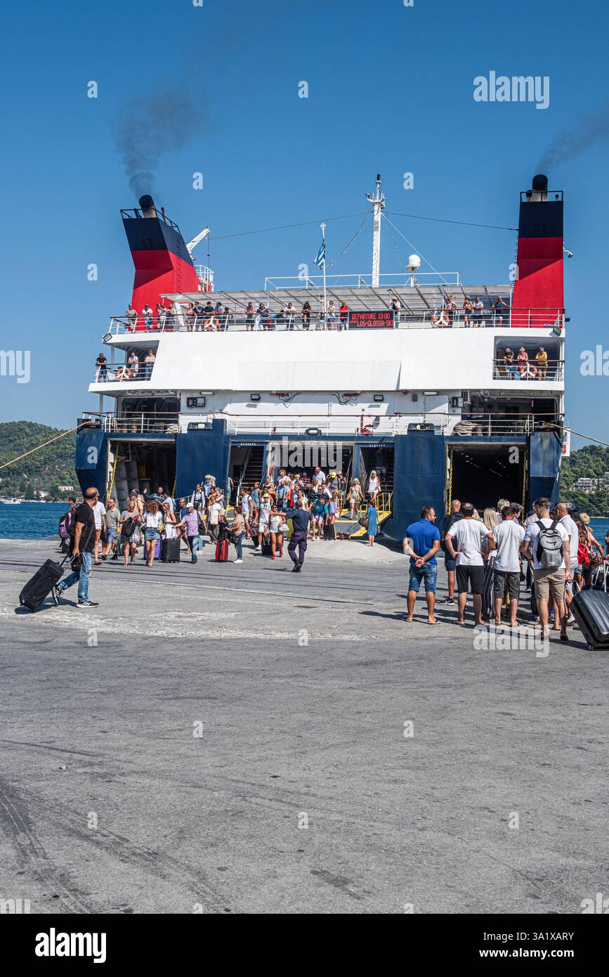 Foot passengers boarding ferry hi-res stock photography and images - Alamy