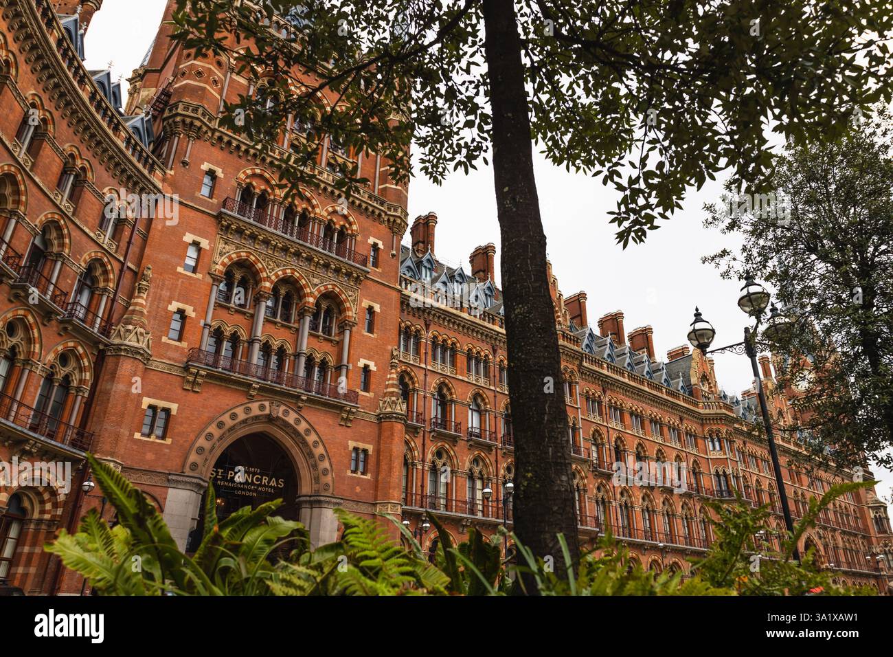 St Pancras Renaissance Hotel Facade with Iconic Gothic Architecture ...