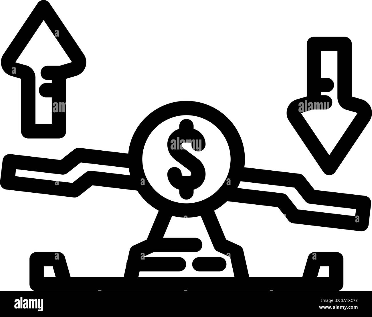 variable expenses budget planning line icon vector illustration Stock ...