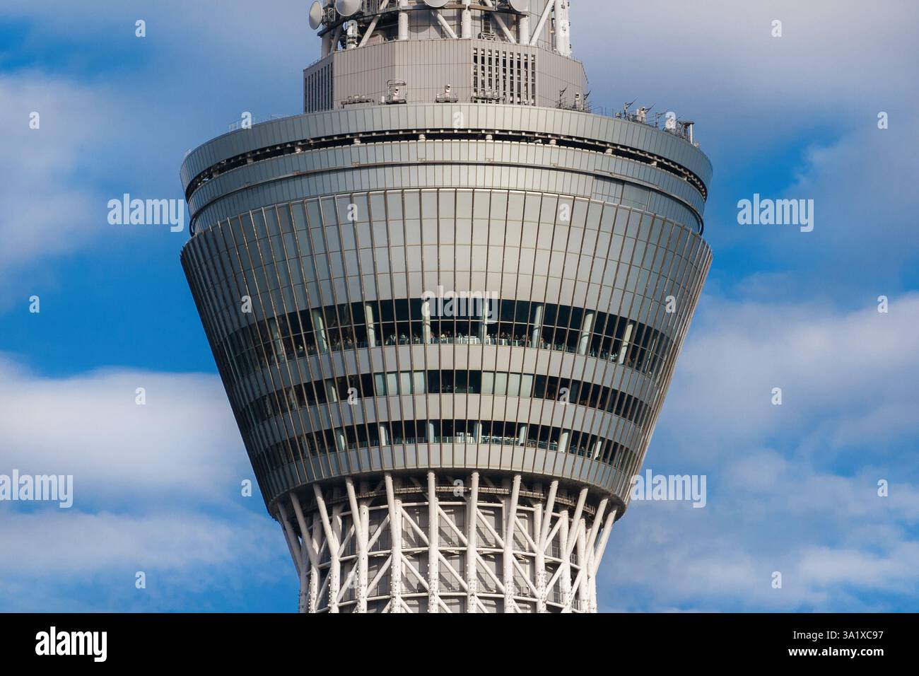 Tembo Deck among clouds. A 350 meters high observation deck at the ...