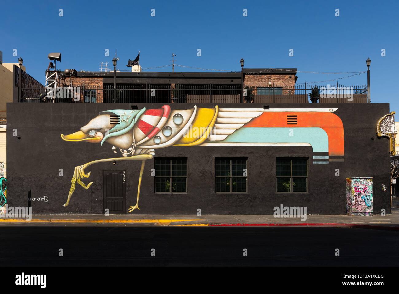 Las Vegas, Nevada - United States - March 2nd, 2025: Downtown mural ...