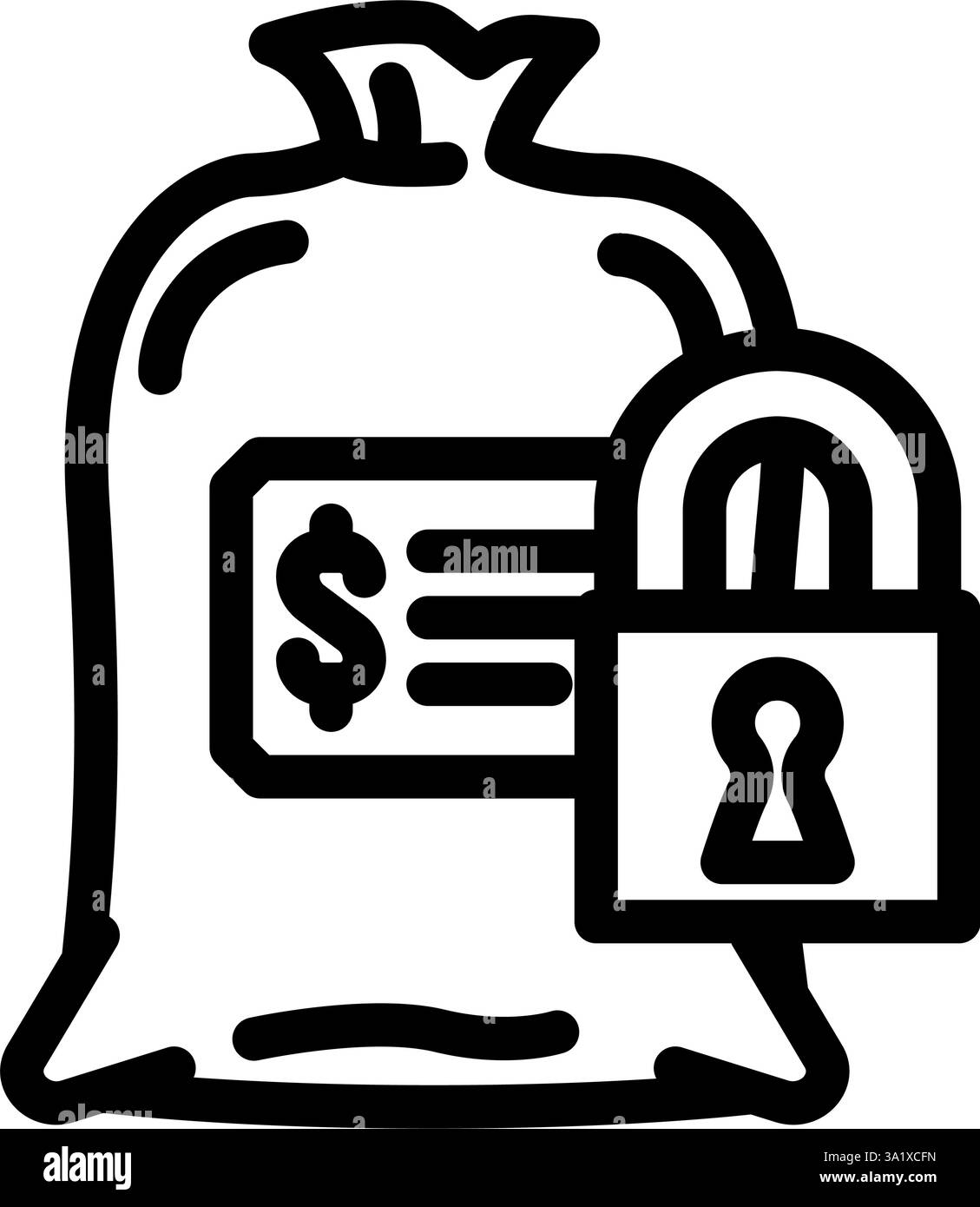 fixed expenses budget planning line icon vector illustration Stock ...