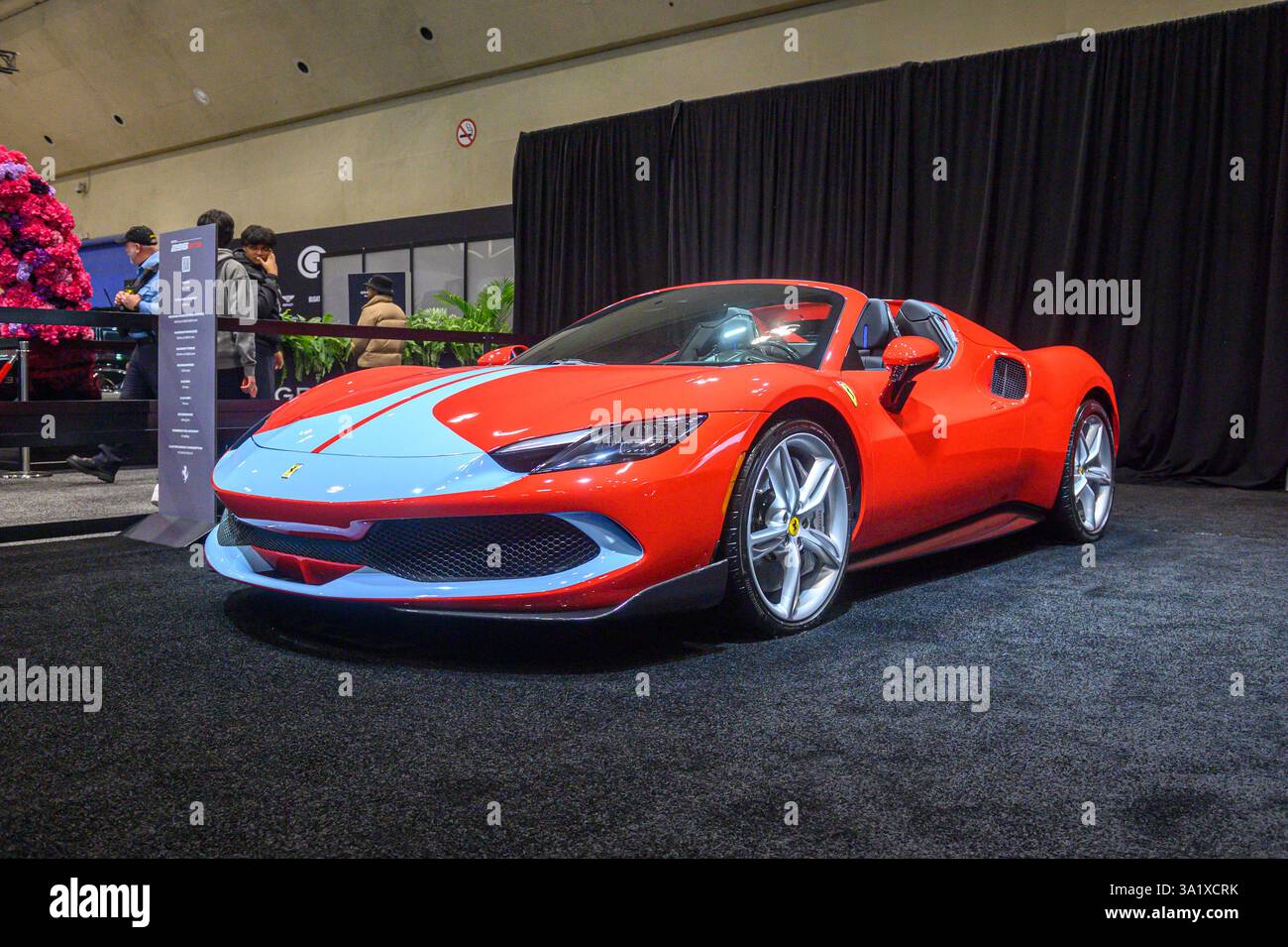 Toronto, ON, Canada - February 14, 2025: Ferrari 296 GTS presented at ...