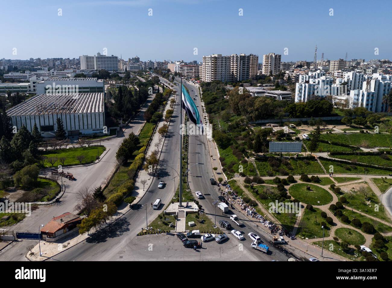 Latakia, Syria. 10th Mar, 2025. A general view of the University ...