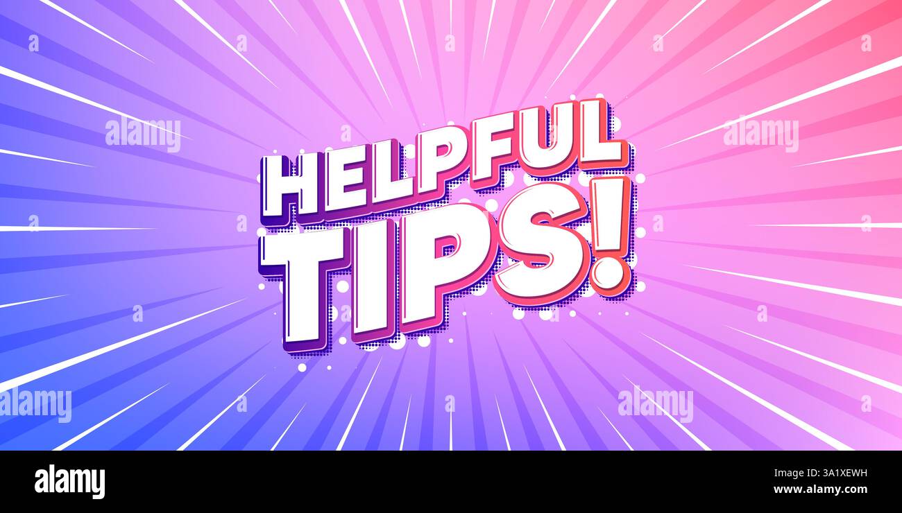 Helpful tips sun rays gradient banner. Light burst background. Helpful ...