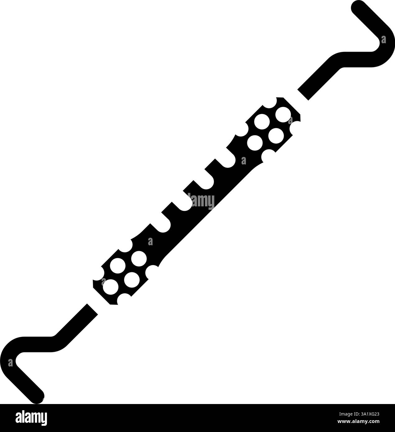 dental scaler orthodontist glyph icon vector illustration Stock Vector ...