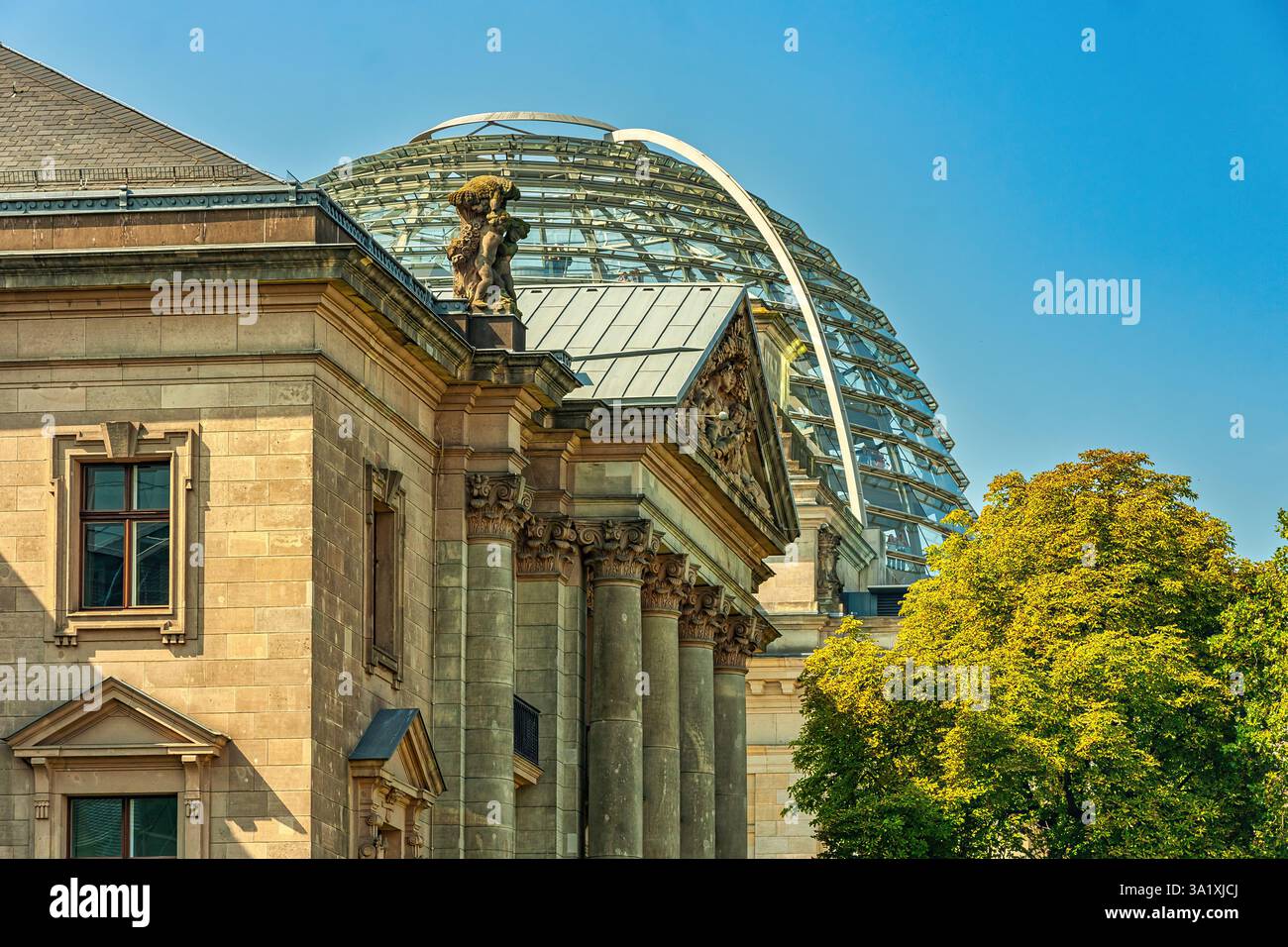 Reichstag building, German parliament in neo-Renaissance style, with ...