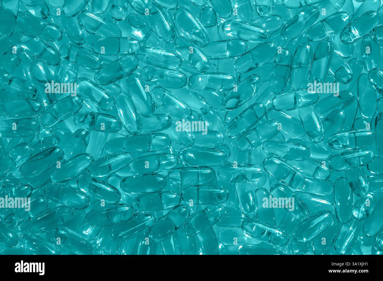 Aqua blue artificial capsules omega 3 background simple backdrop for ...