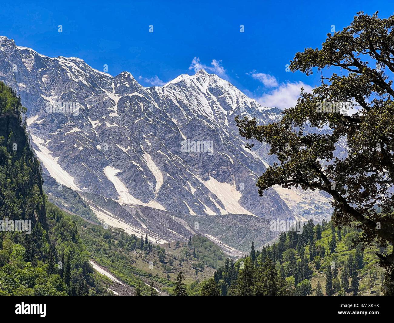 Snow Valley View Point along the Leh-Manali Highway in Himachal Pradesh ...