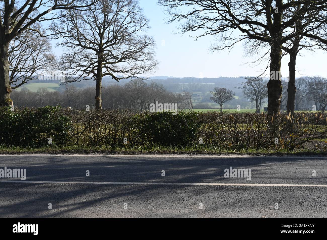 English road markings hi-res stock photography and images - Alamy