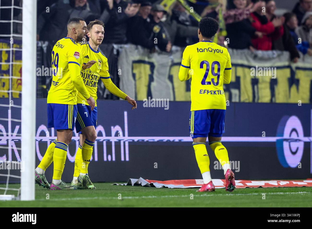LEEUWARDEN, NETHERLANDS - MARCH 10: Remco Balk of SC Cambuur celebrates ...