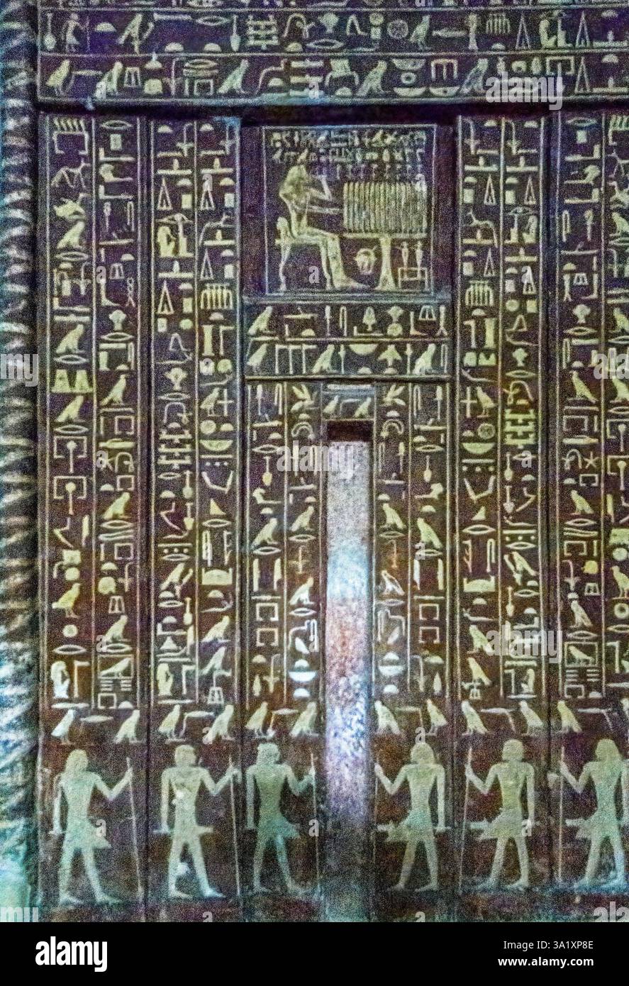 The false door in the tomb of Mehu, located on the western wall of the ...