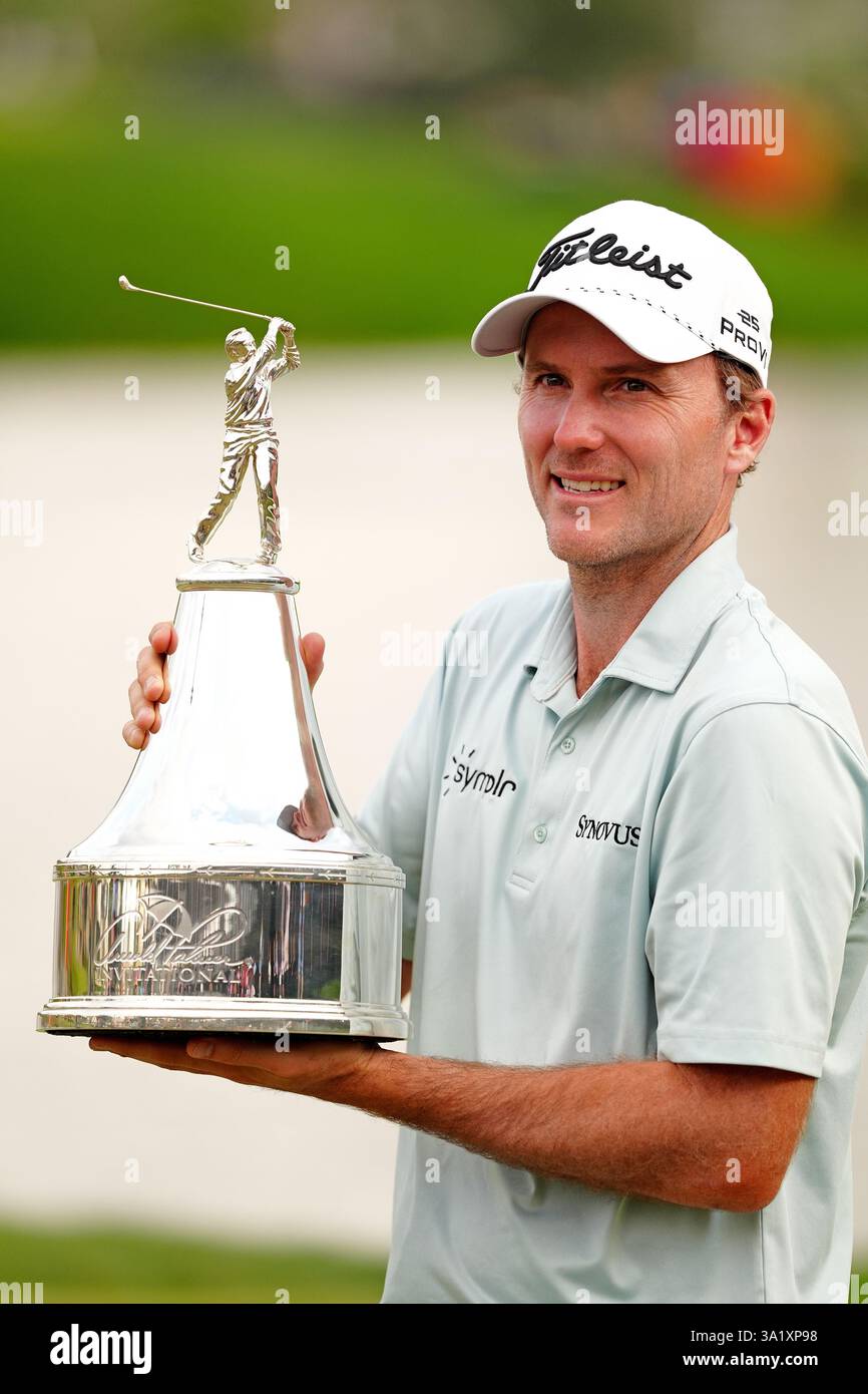 9th March 2025, Orlando, Florida, USA; PGA golfer Russell Henley poses ...