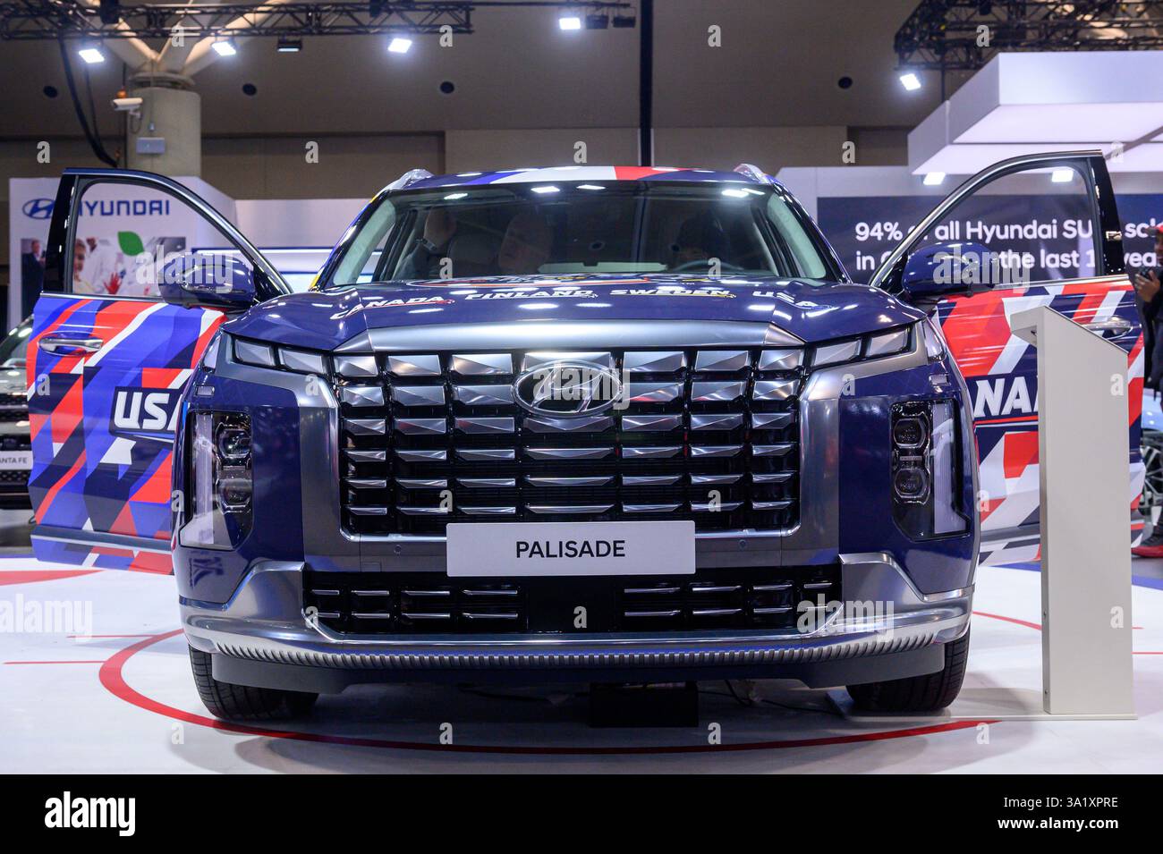 Toronto, ON, Canada - February 14, 2025: Hyundai Palisade presented at ...