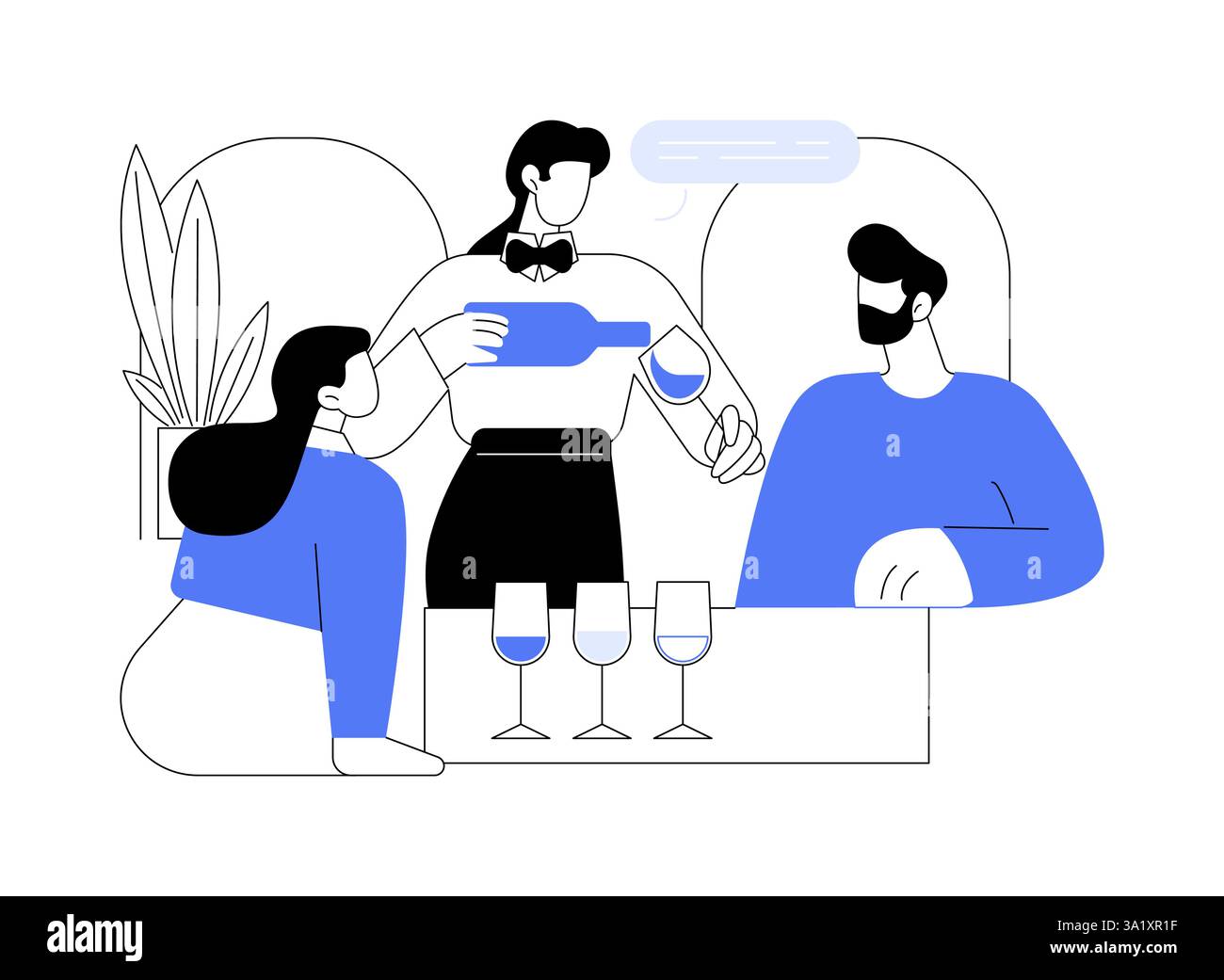 Wine tasting isolated cartoon vector illustrations Stock Vector Image ...
