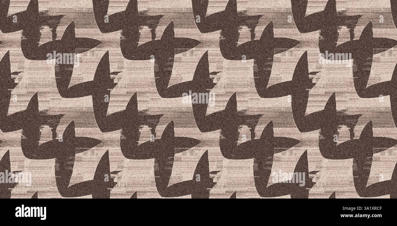 Mocha brown linen floral patterns seamless patterns border design ...