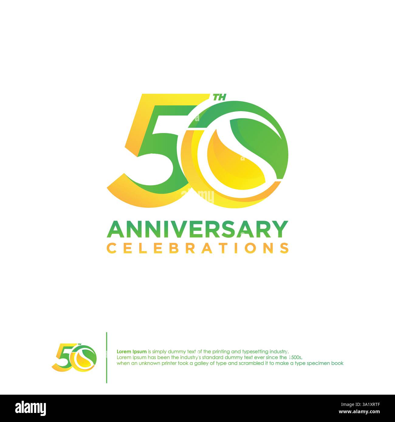 50th Anniversary logotype design flat style design template. Vector ...