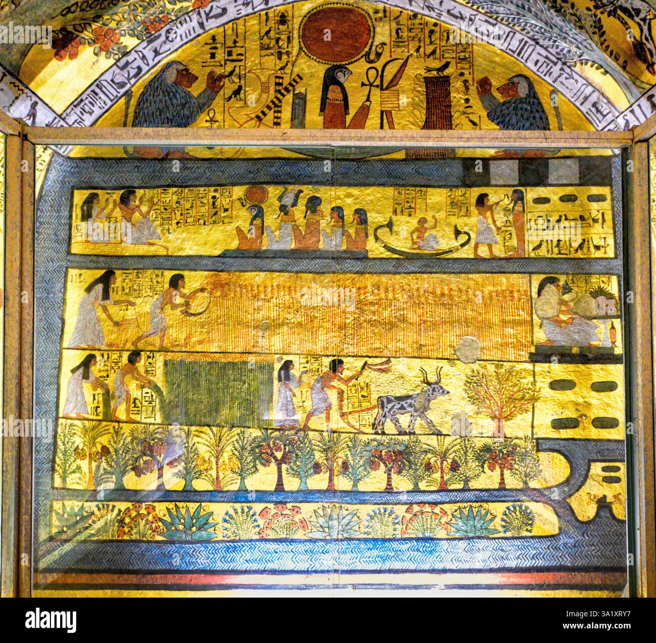 The end wall in TT1 shows Sennedjem's view of his farmers afterlife ...