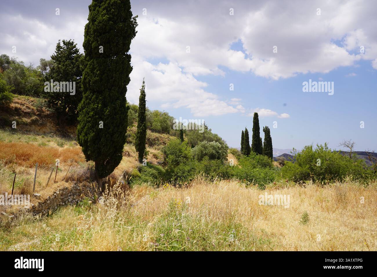 The view from Raftis, an abandoned cretan village since the 1960s ...