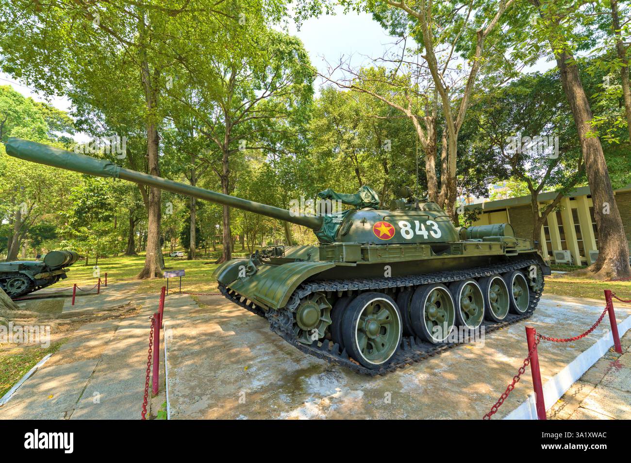 Tank monument at Reunification Palace in Ho Chi Minh City, Vietnam Stock Photo - Alamy