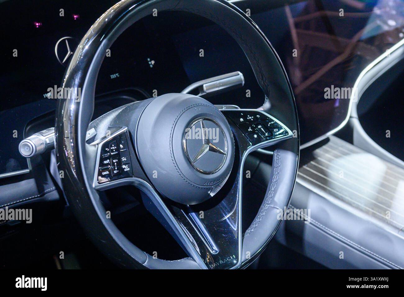 Toronto, ON, Canada - February 14, 2025: The Mercedes-Benz Maybach EQS ...