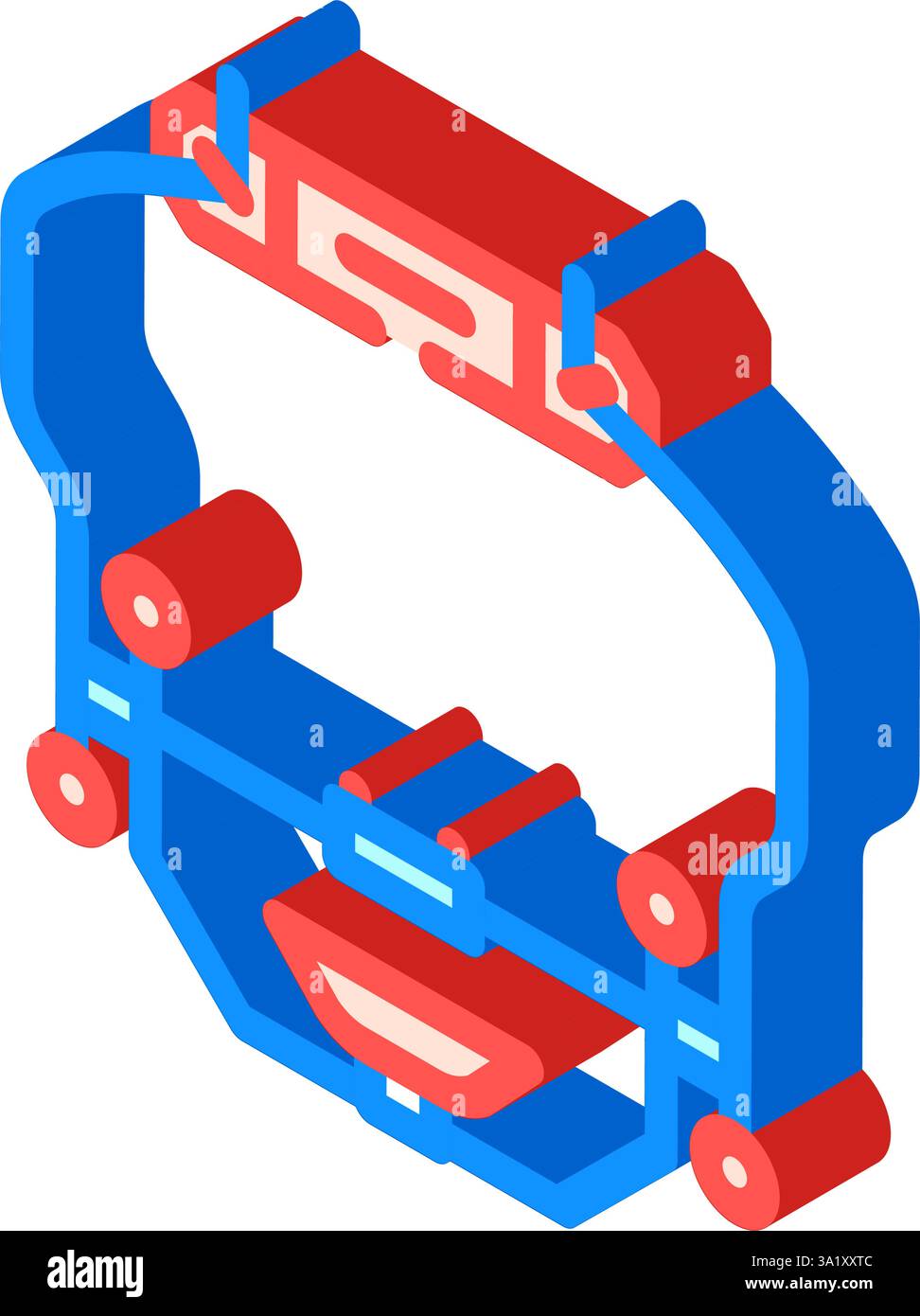 orthodontic headgear orthodontist isometric icon vector illustration ...
