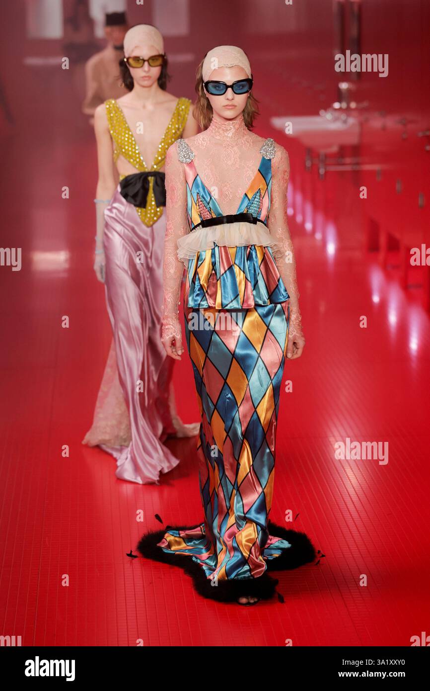 Model Matilda Navratil walks on the runway during the Valentino Ready ...