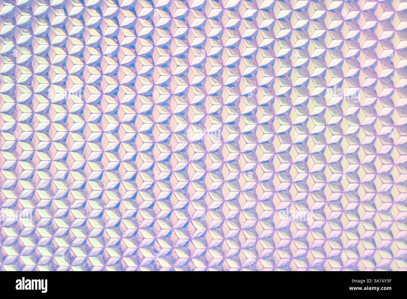 Geometric pattern with iridescent textures and repeating hexagonal ...